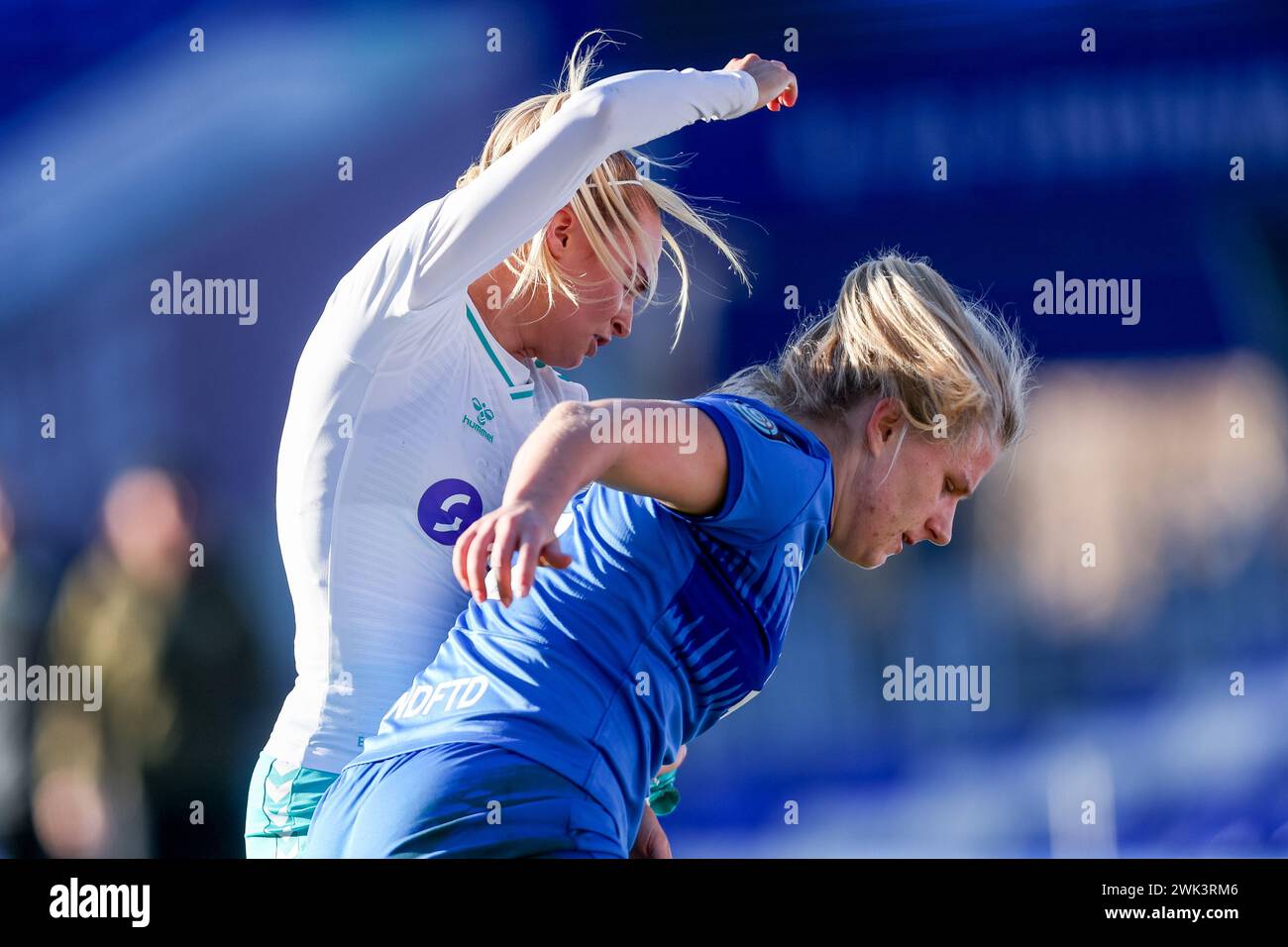 Birmingham, UK. 18th Feb, 2024. Southampton's Molly Pike &U Birmingham ...