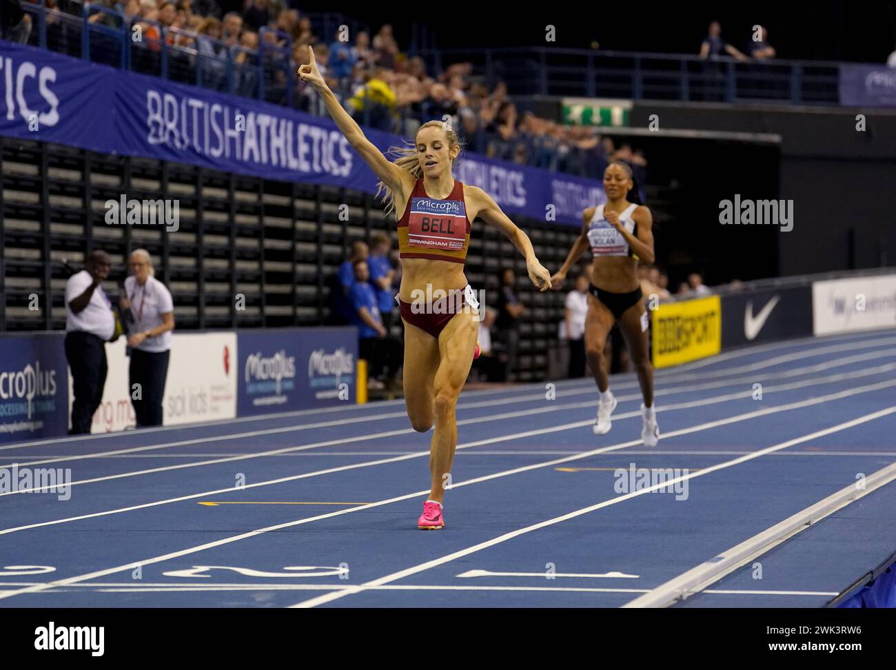 Georgia Bell wins the Women's 1500m Final during day two of the 2024 ...