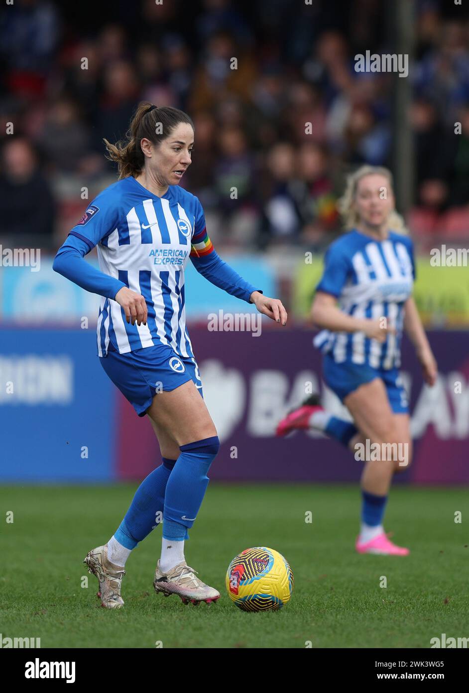 Crawley, UK. 18th Feb, 2024. Brighton's Vicky Losada during the ...