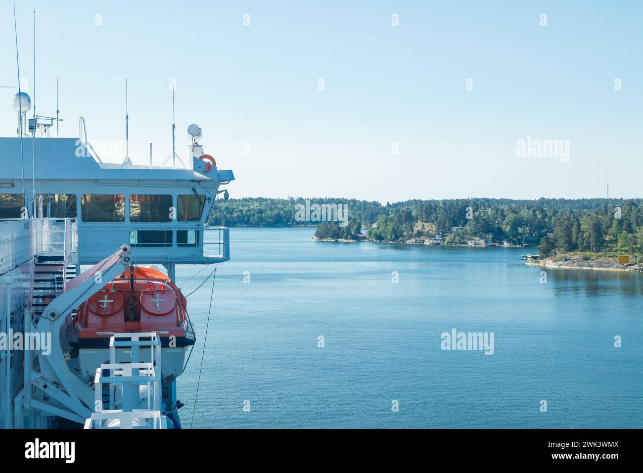 Stockholm, Sweden - 13 June 2023: Ferry Viking Line, captain cabin ...