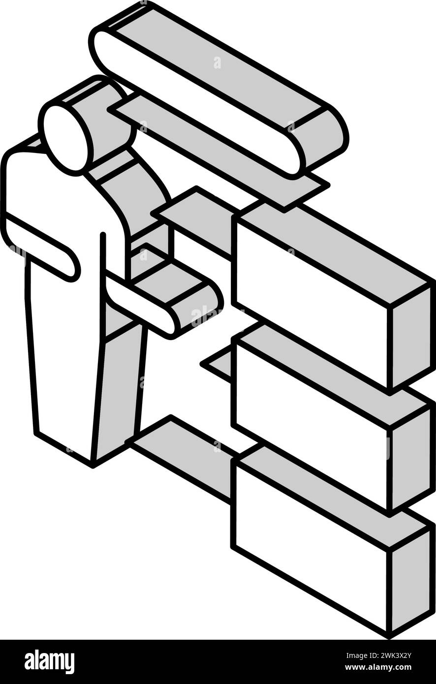 employee different characteristics isometric icon vector illustration ... employee different characteristics isometric icon vector illustration ...