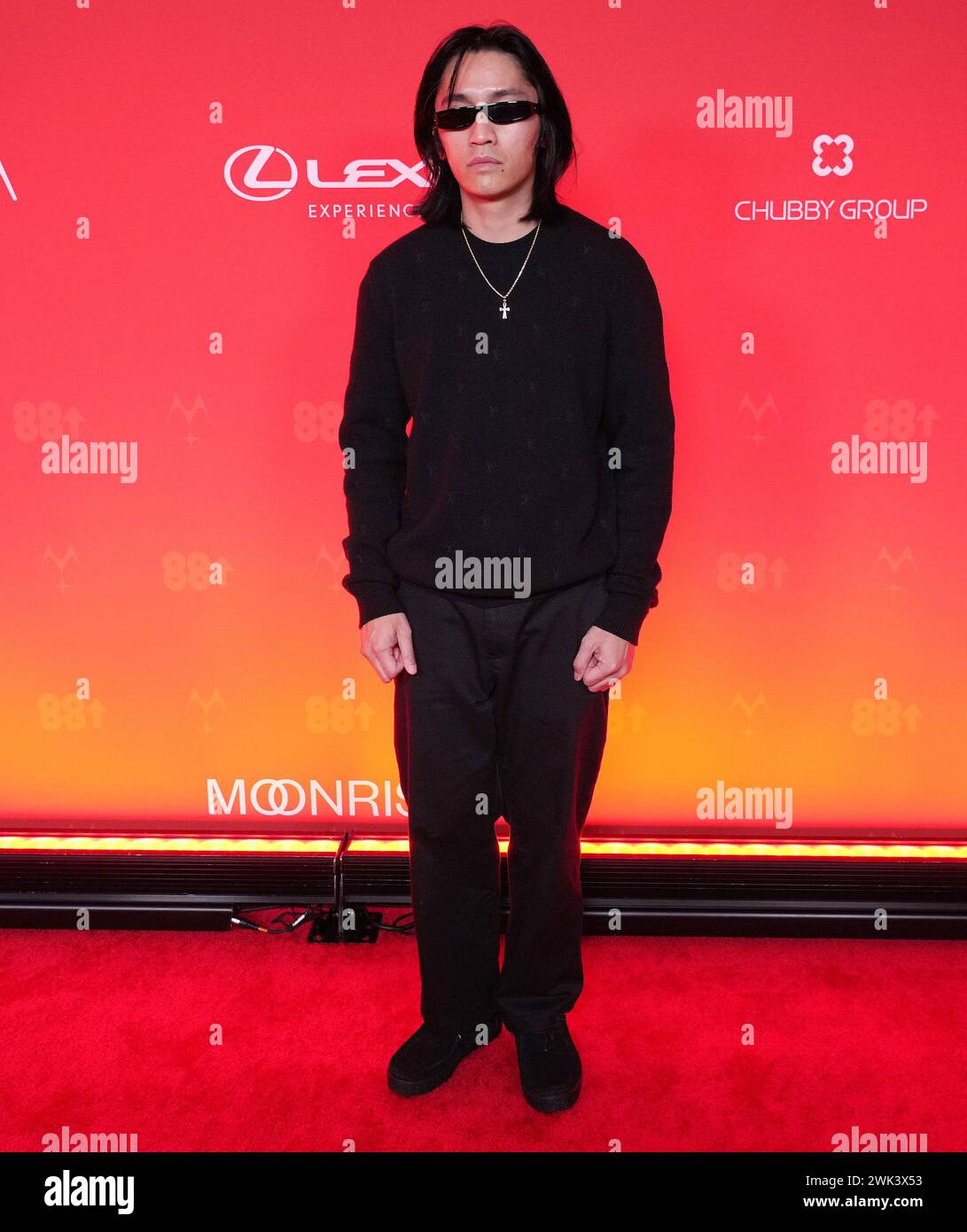 Los Angeles, USA. 17th Feb, 2024. Eyedress arrives at the 88rising's ...