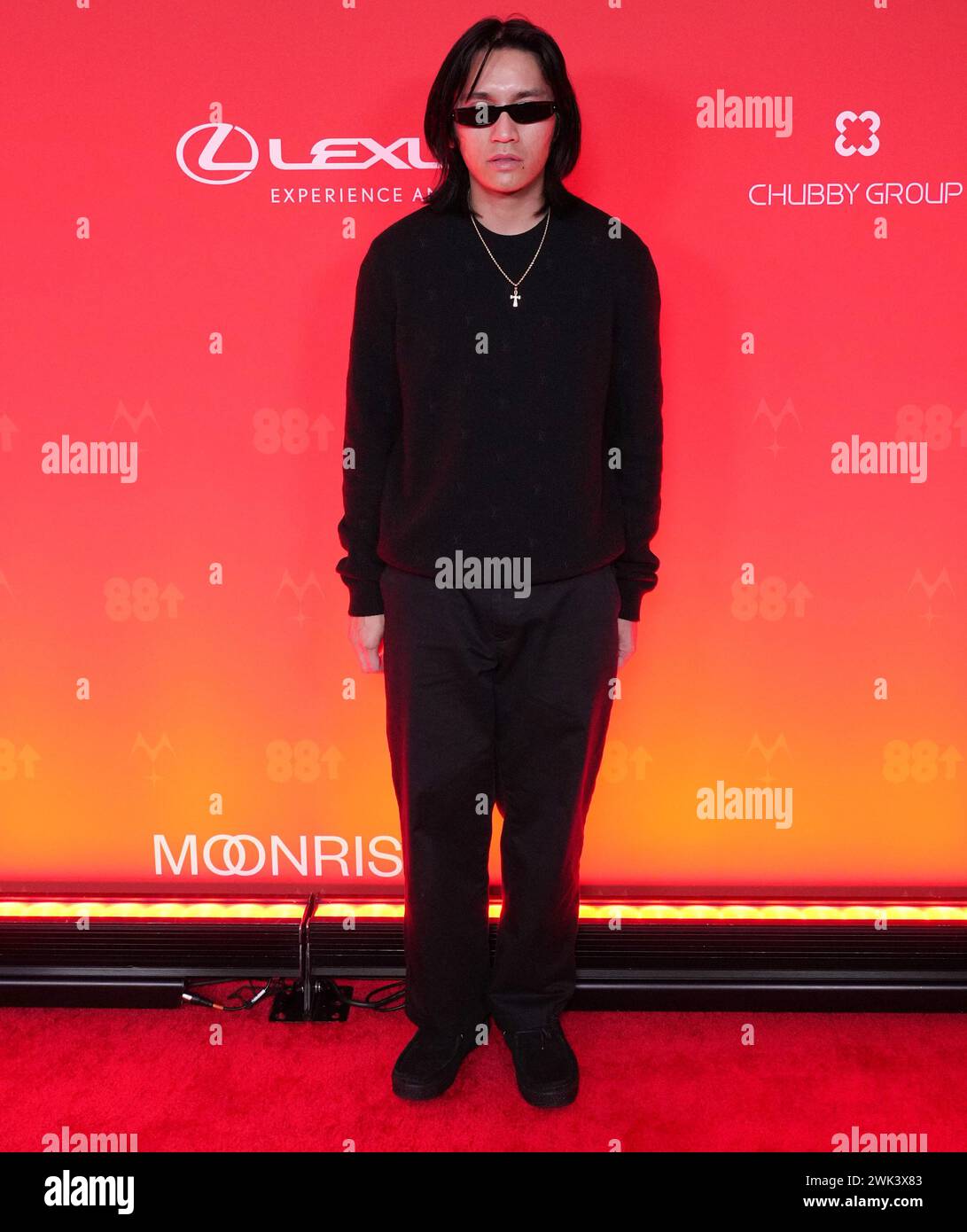 Los Angeles, USA. 17th Feb, 2024. Eyedress arrives at the 88rising's ...