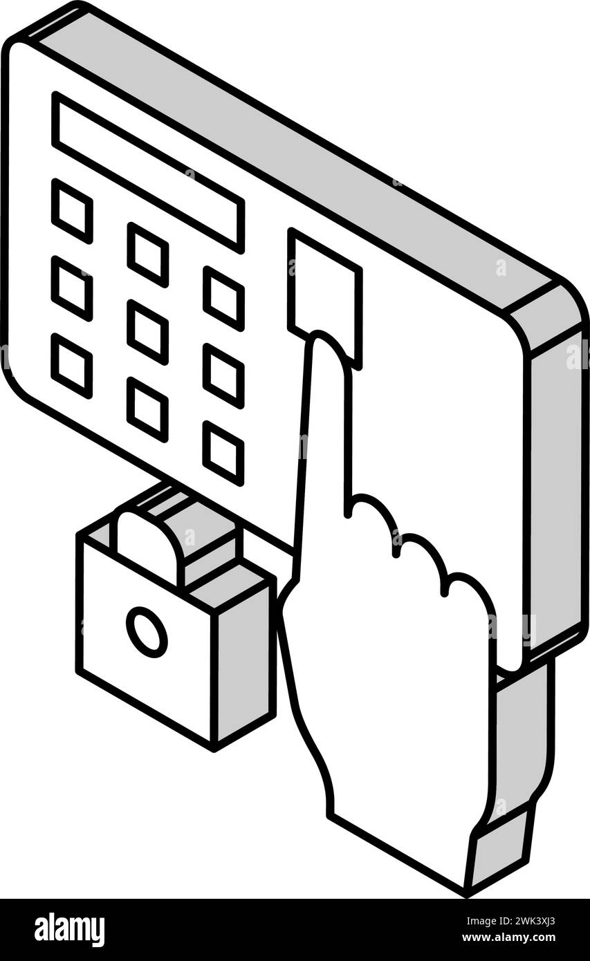 Folder password entry lock Stock Vector Images - Alamy