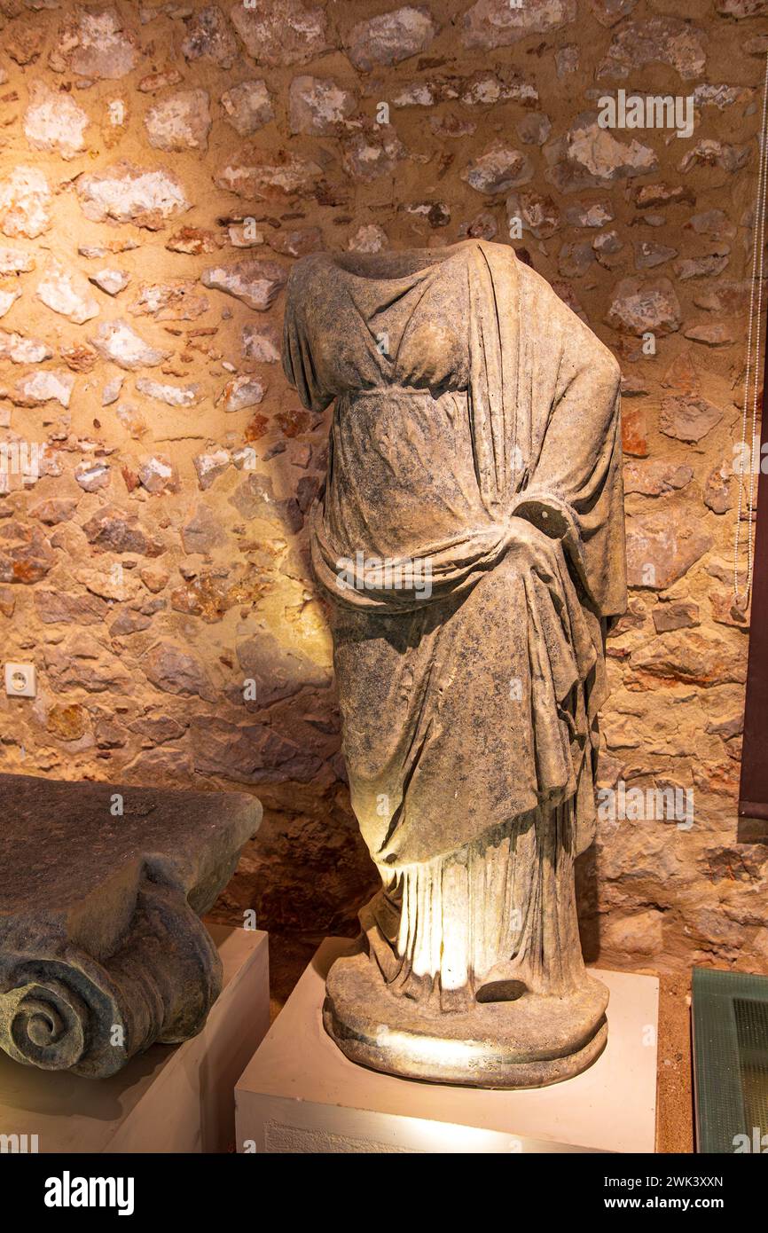 Inside the Archaeological Museum of Pylos in Niokastro area, Castle of ...