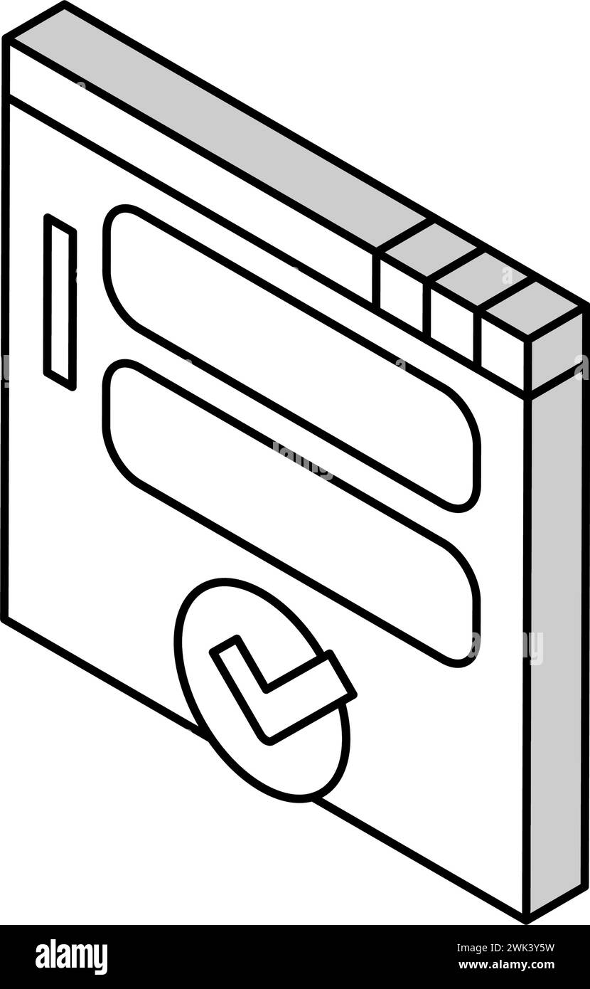 Document fingerprint access icon Black and White Stock Photos & Images ...