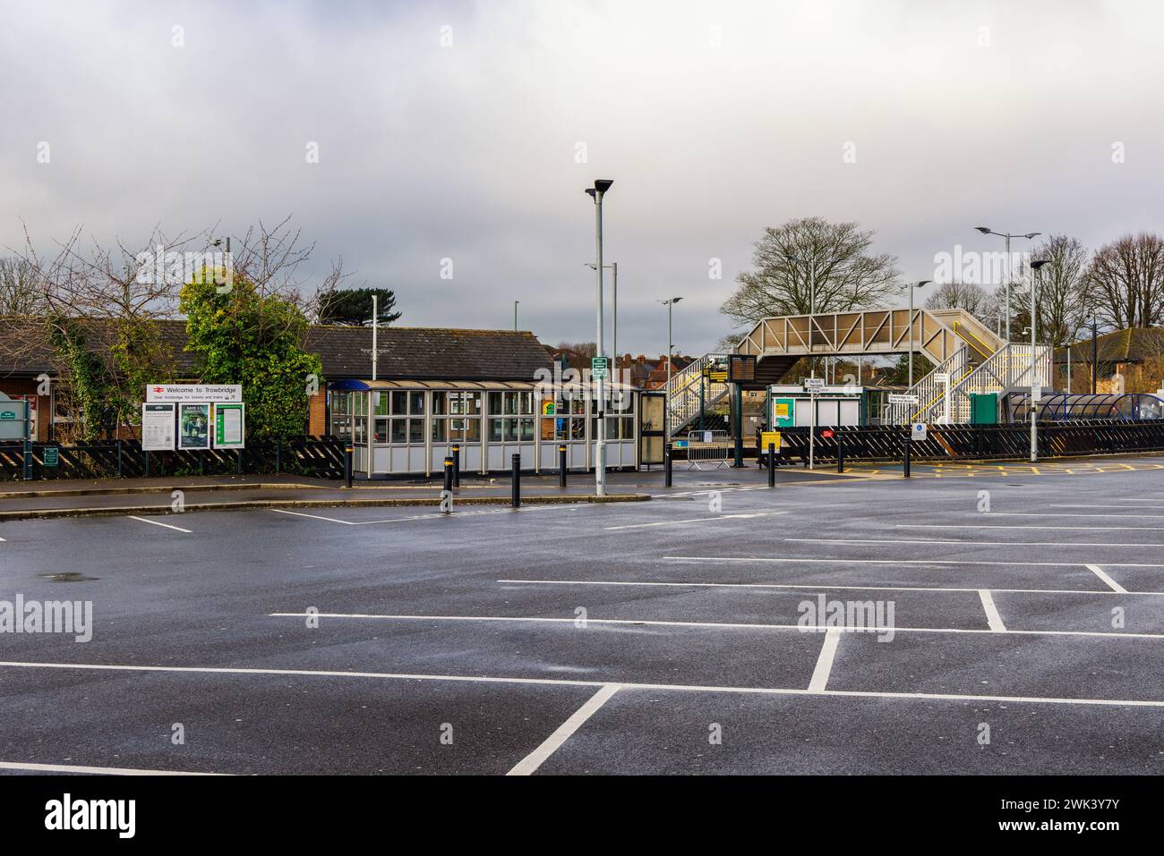 Trowbridge railway station the main Wessex line, Trowbridge, Wiltshire ...