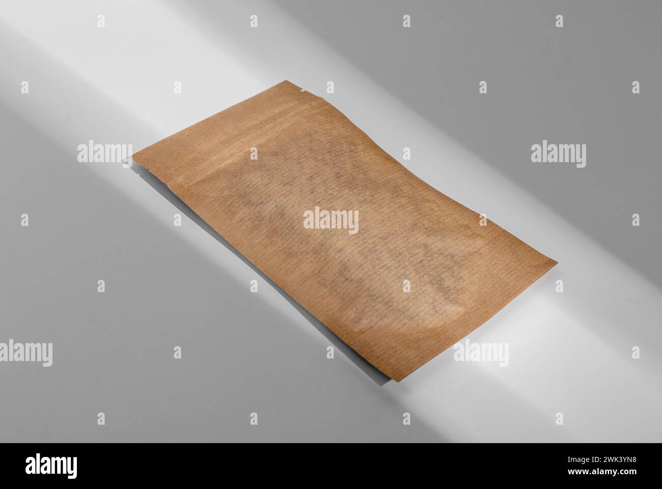 Kraft brown paper pouch, zip-lock bag, pack. Craft beige ziplock sealed ...