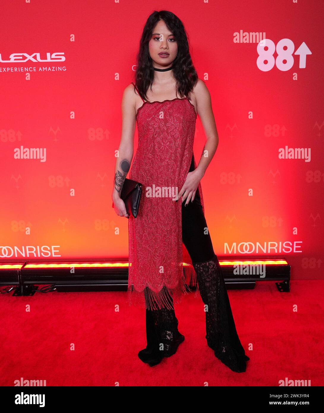 Los Angeles, USA. 17th Feb, 2024. Dolly Ave arrives at the 88rising's ...