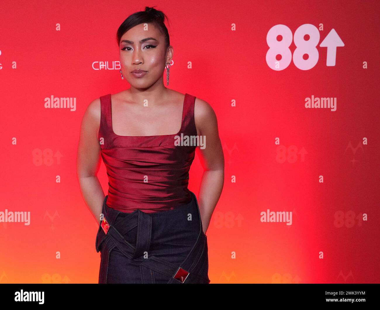 Los Angeles, USA. 17th Feb, 2024. DJ Noodz arrives at the 88rising's ...