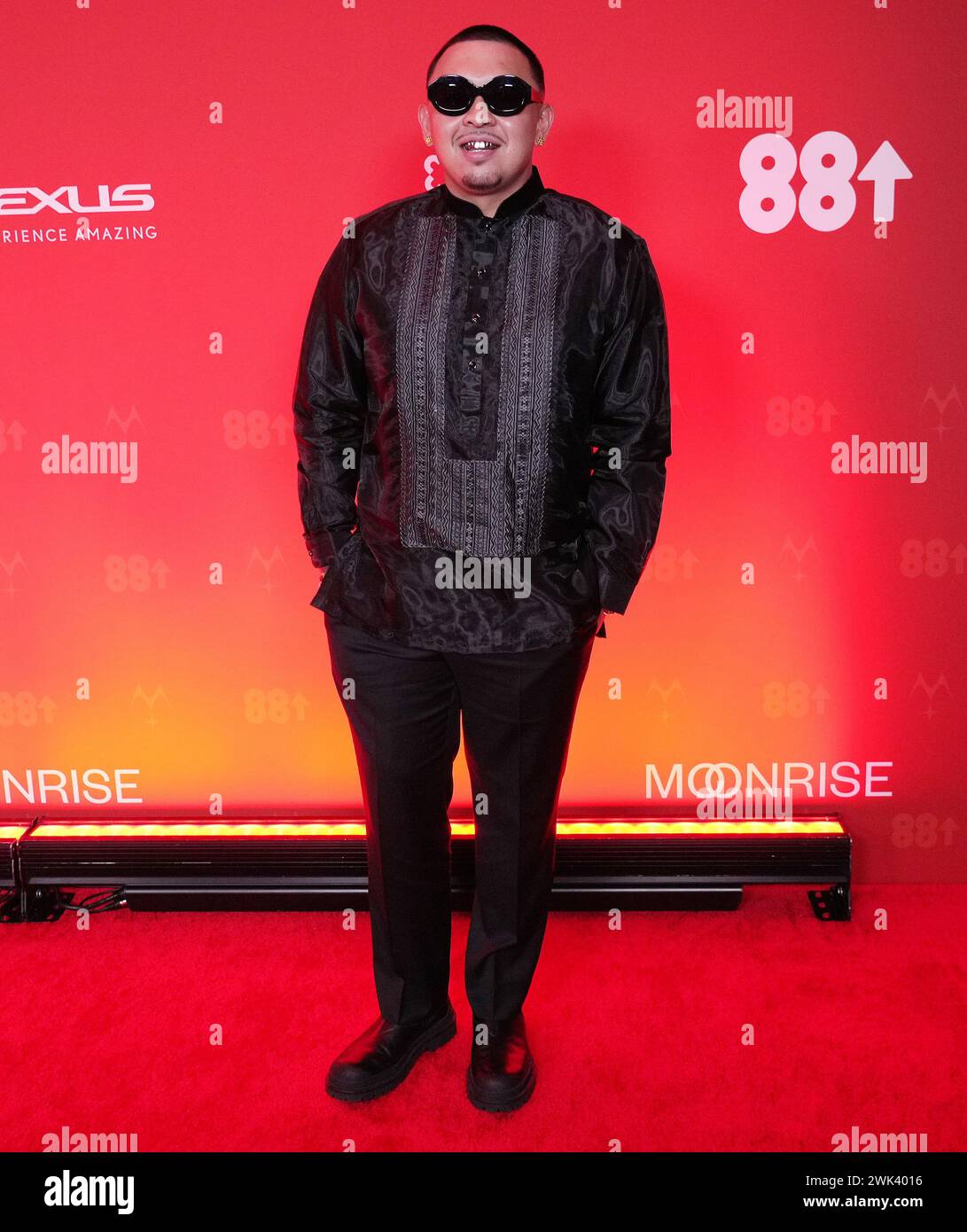Los Angeles, USA. 17th Feb, 2024. P-Lo arrives at the 88rising's ...