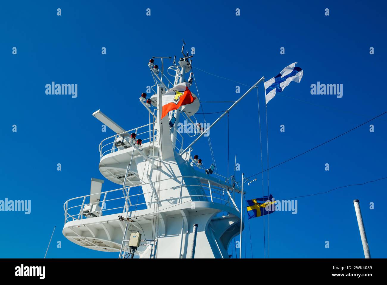 Stockholm, Sweden - 13 June 2023: Ferry Viking Line constructions Stock ...