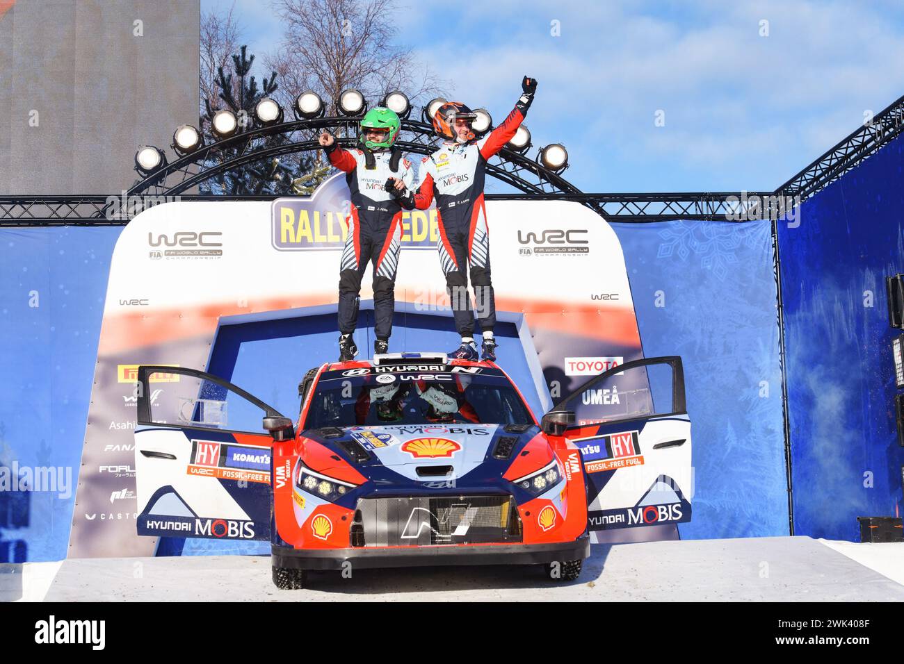 Umea, Sweden. 18th Feb, 2024. Driver Esapekka Lappi Co-Driver And Janne ...