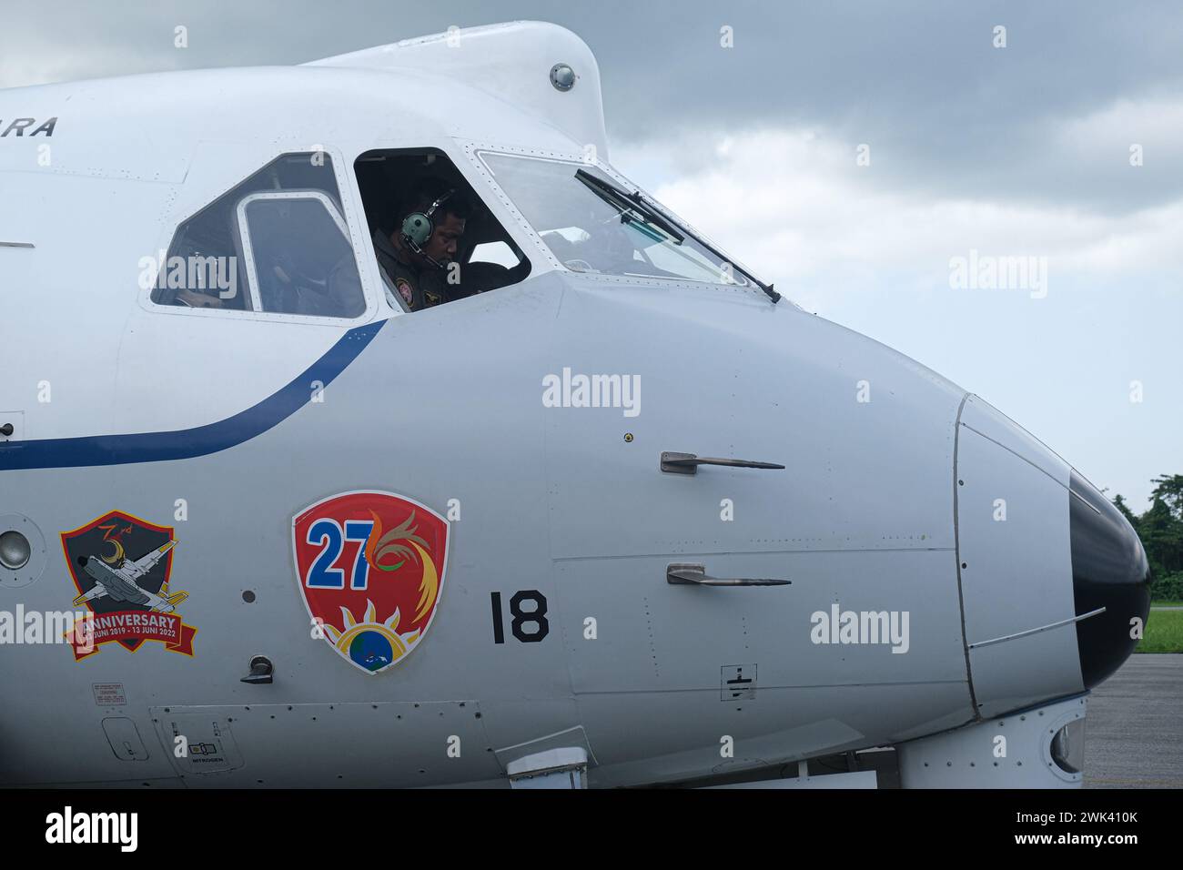 Indonesian National Air Force pilots prepare to fly at Haluoleo Kendari ...