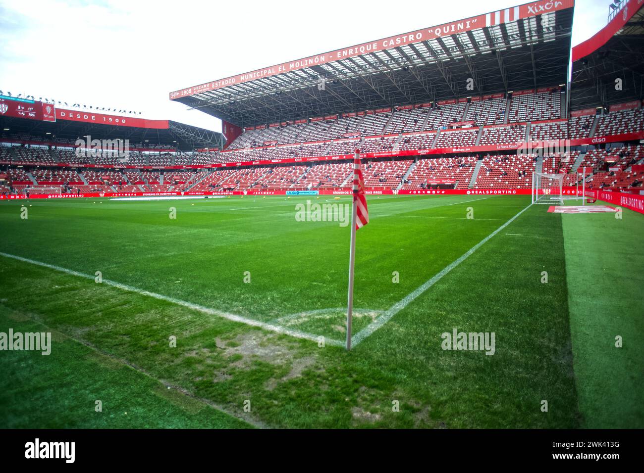 El Molinón Stadium, Gijón, Asturias, Spain, officially named El Molinón ...