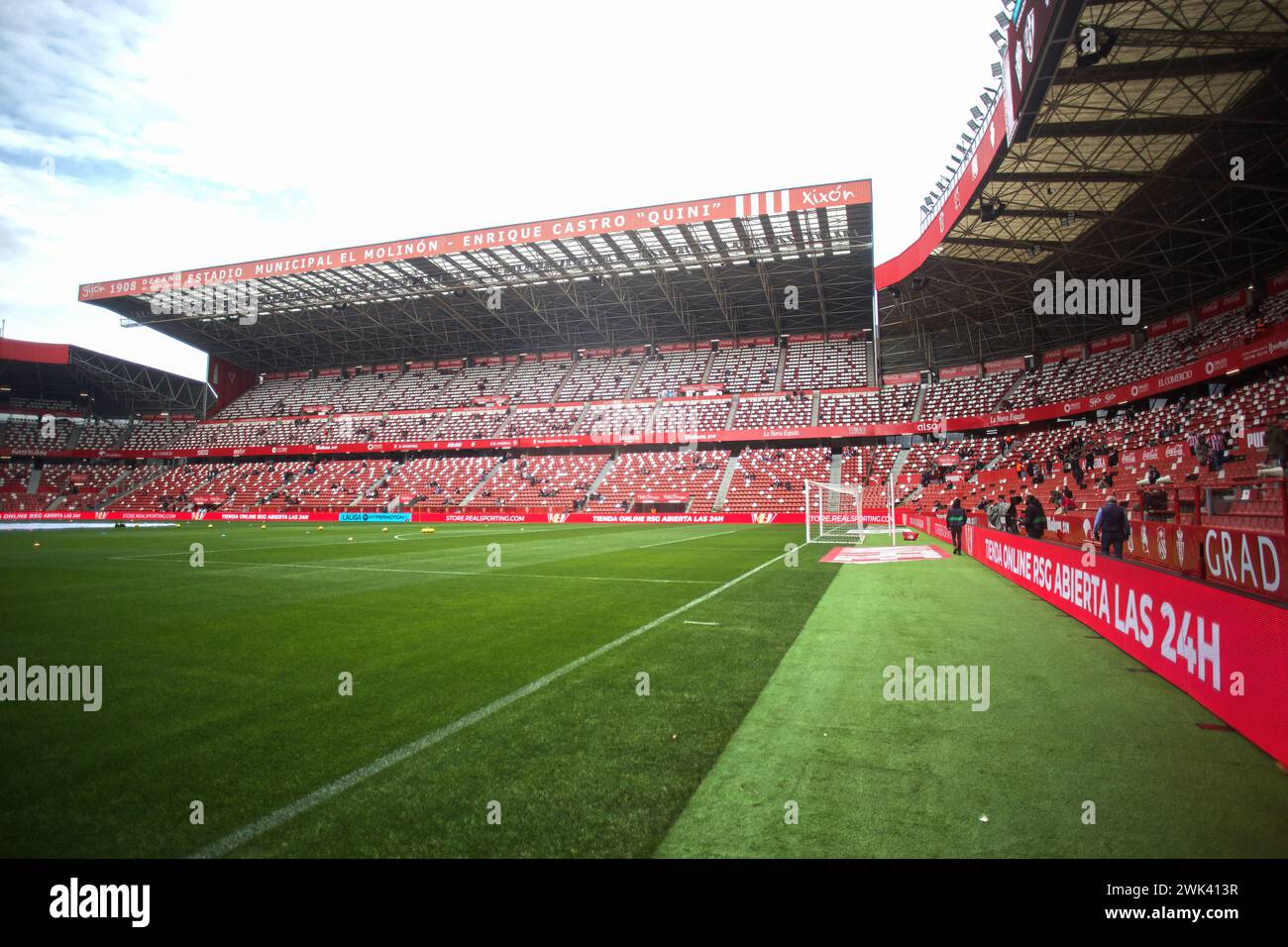 El Molinón Stadium, Gijón, Asturias, Spain, officially named El Molinón ...