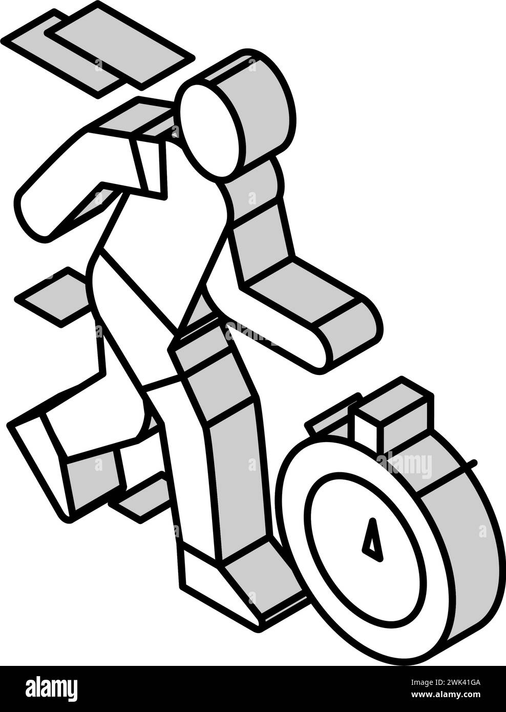 run on time isometric icon vector illustration Stock Vector Image & Art ...