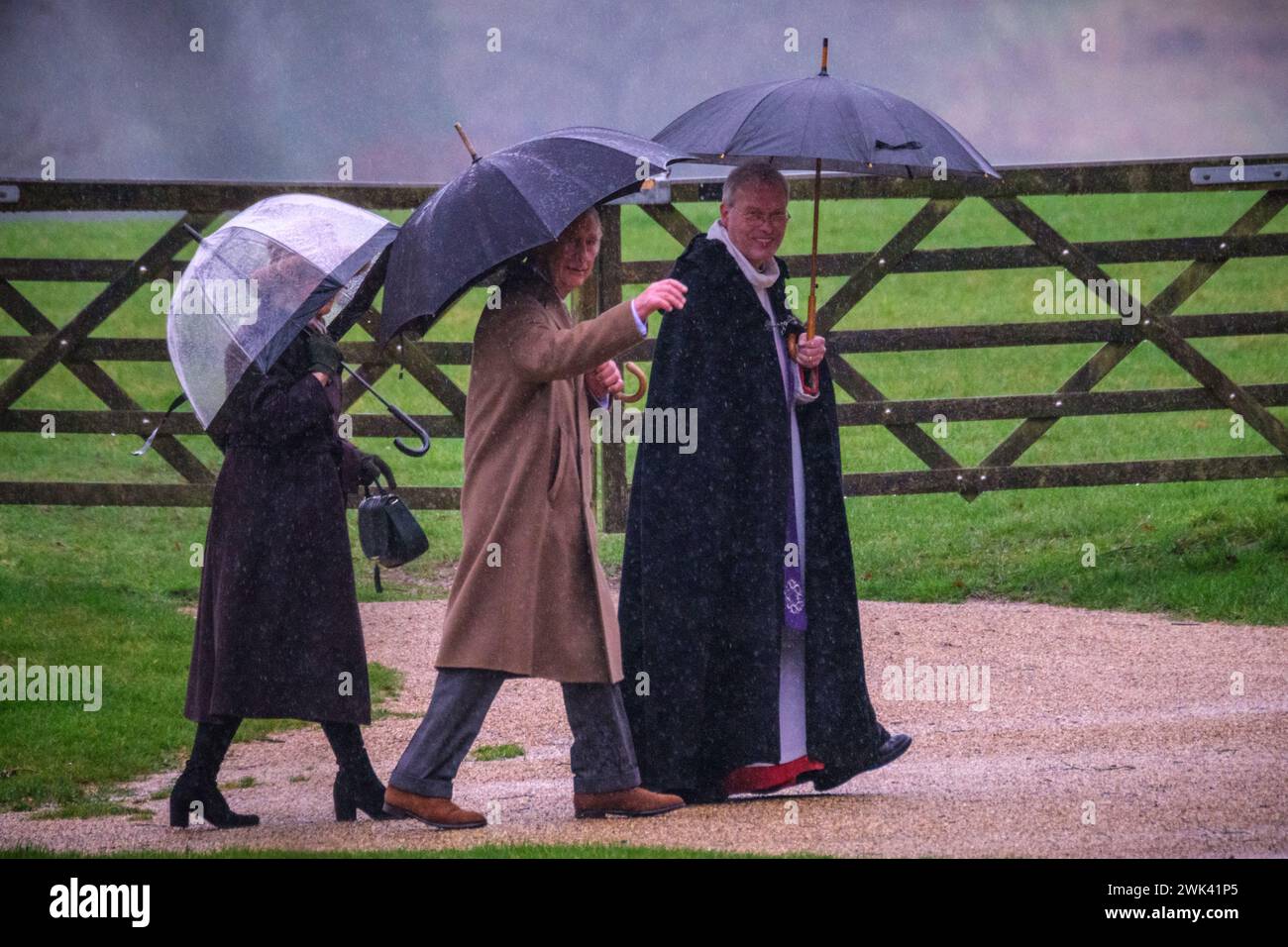 King at Sandringham, Kings Lynn, UK, 18, February, 2024 King Charles ...