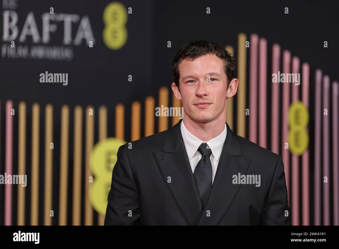 Callum Turner poses for photographers upon arrival at the 77th British ...