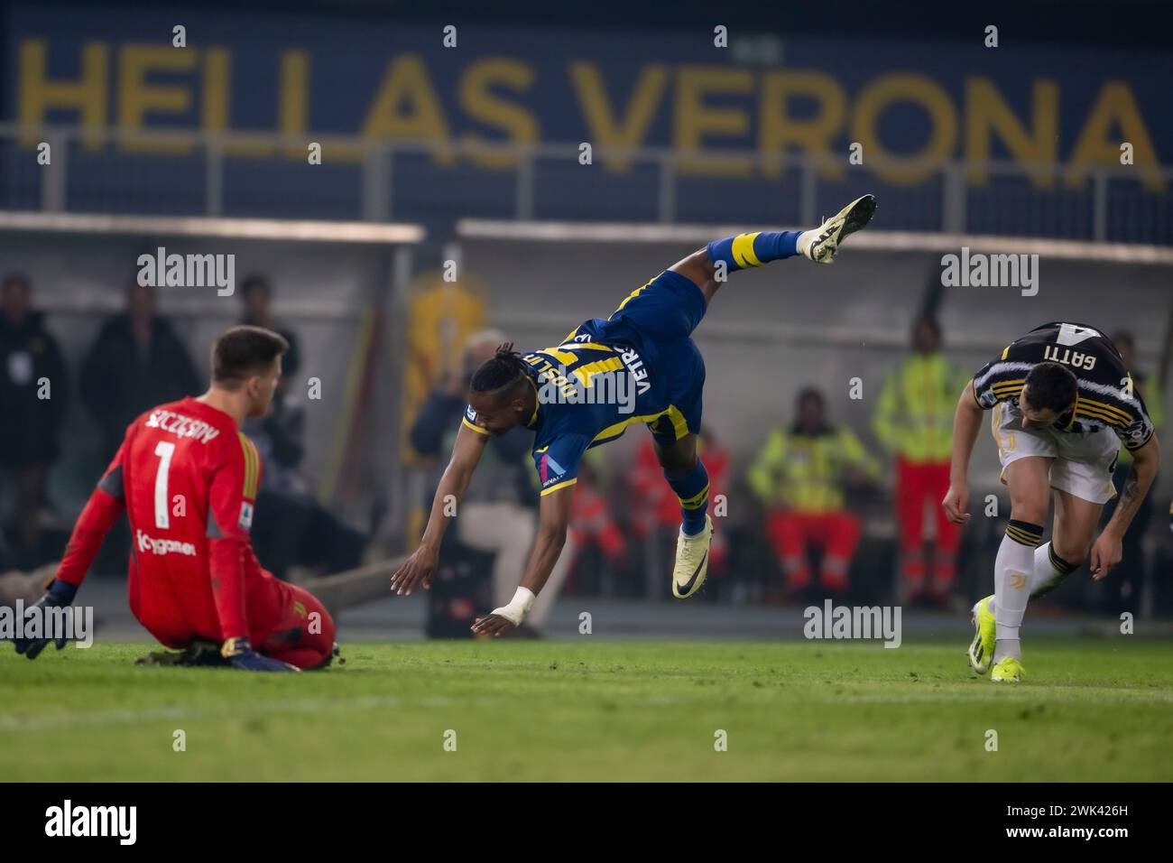 Tijjani Noslin (Hellas Verona) during the Italian Serie A match between ...
