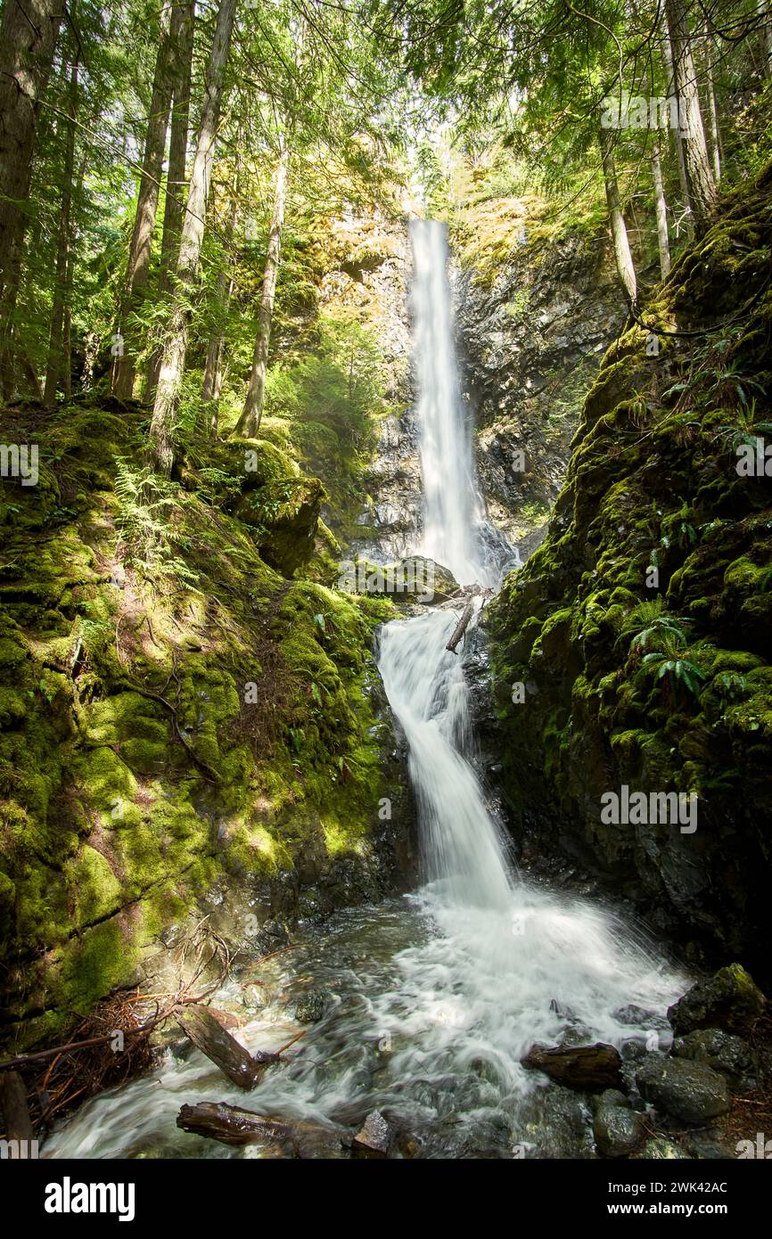 Tall waterfall cascading down hi-res stock photography and images - Alamy