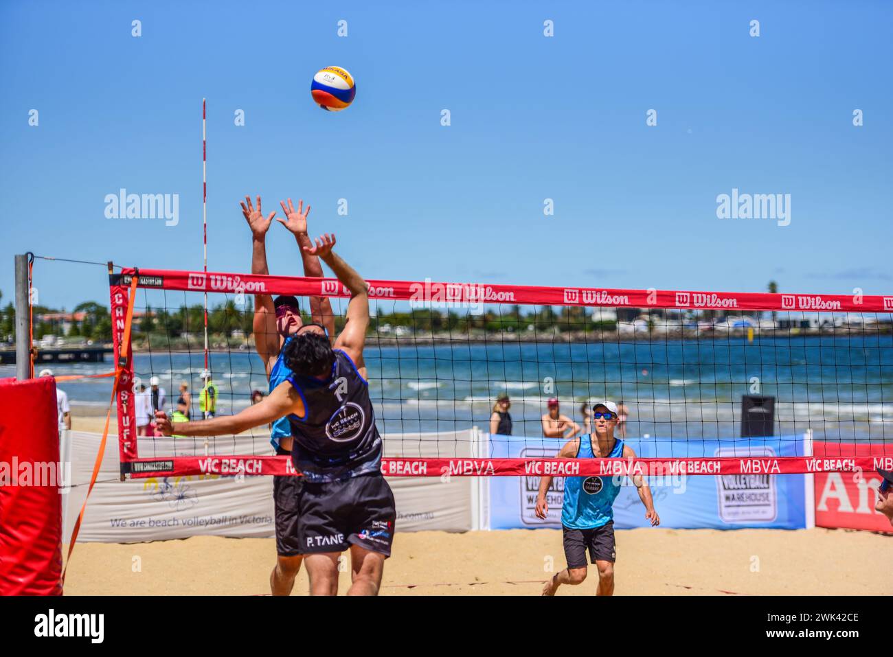 Melbourne, Australia. 18th Feb, 2024. Ben Carroll (back) and Patrick ...