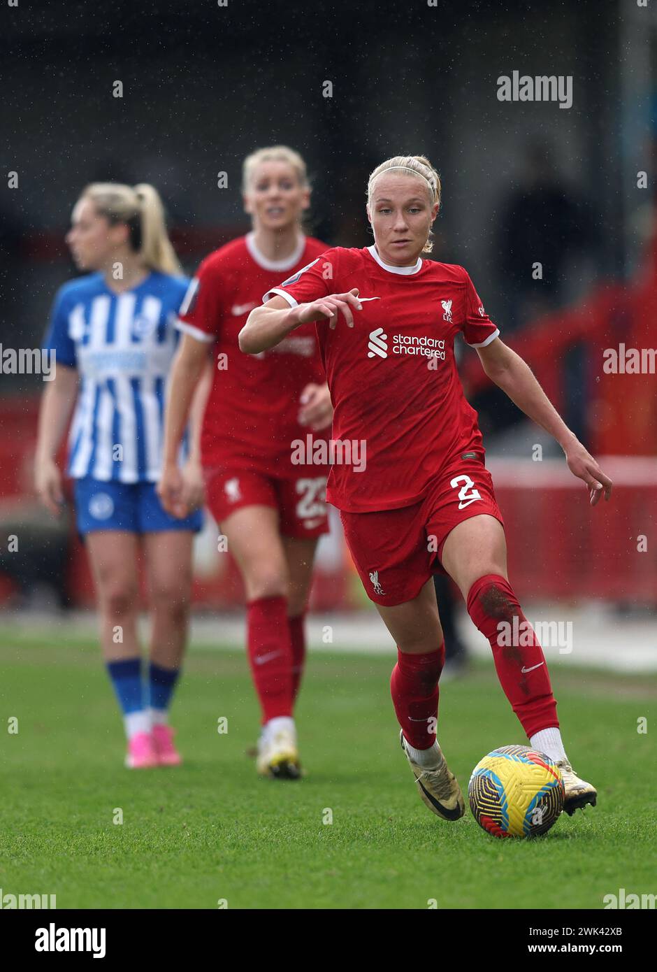Crawley, UK. 18th Feb, 2024. Liverpool's Emma Koivisto during the ...