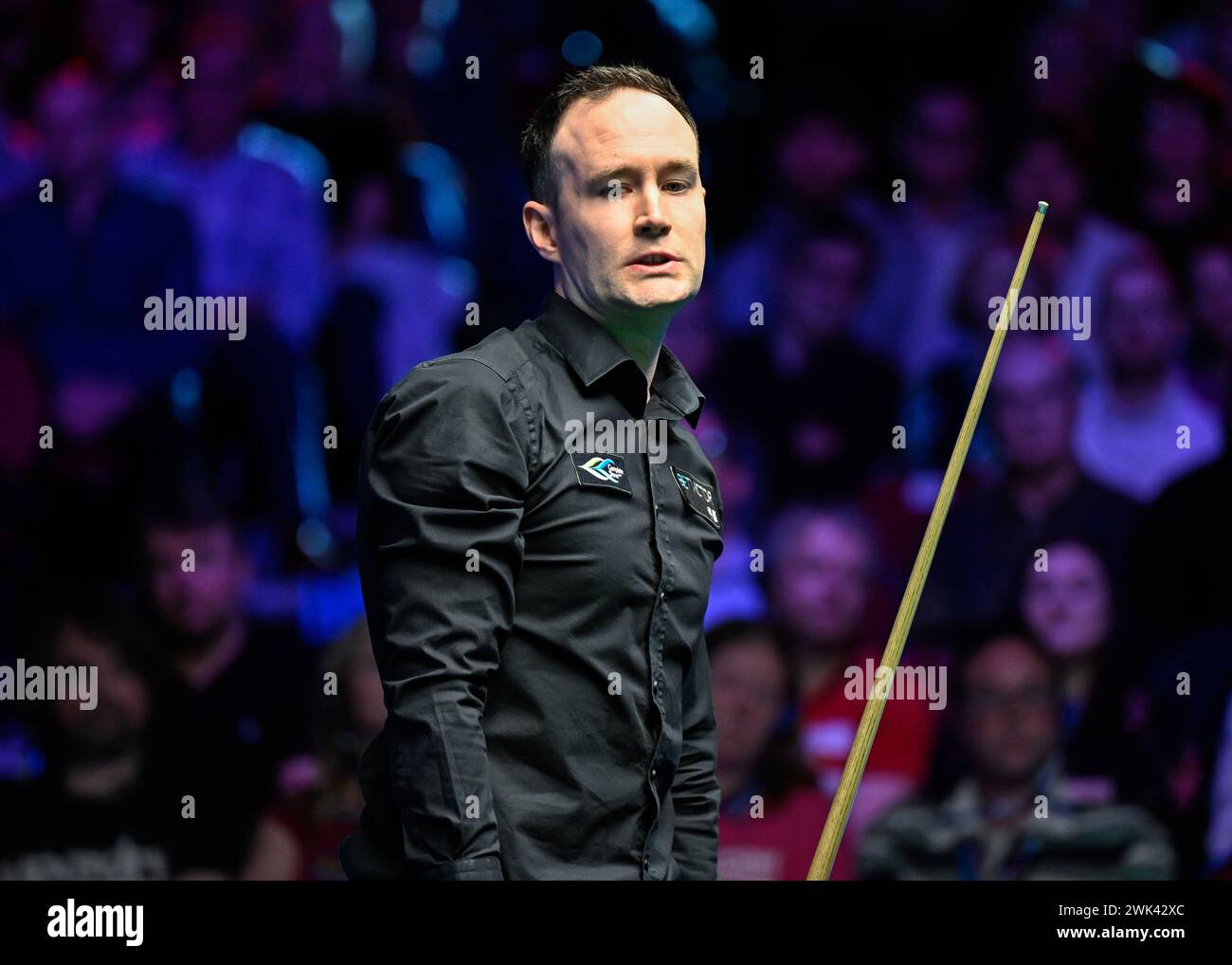 Martin O'Donnell reacts, during the 2024 BetVictor Welsh Open Final at ...
