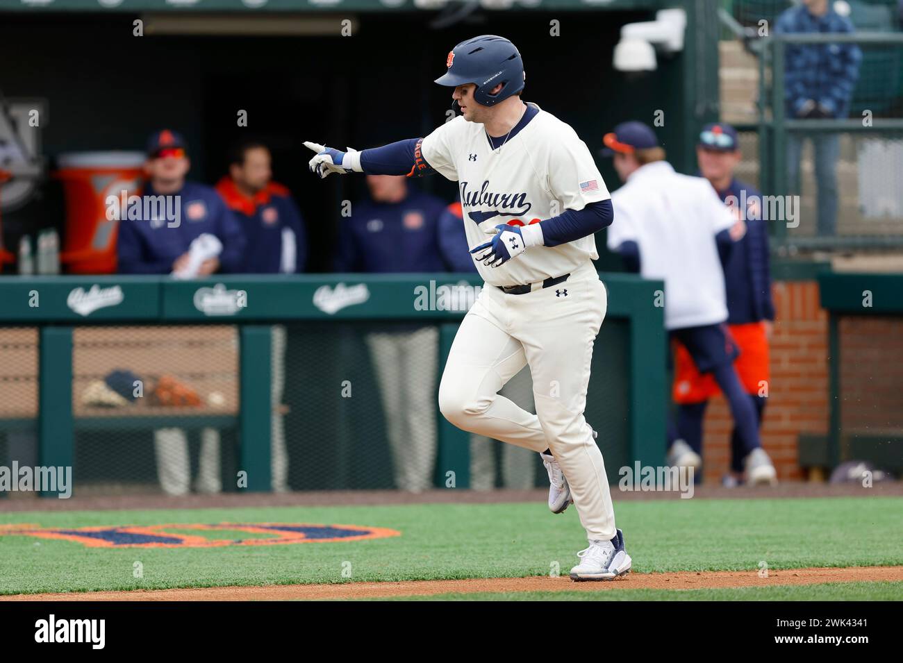 Auburn's Cooper McMurray (26) runs the bases after hitting a two-run ...