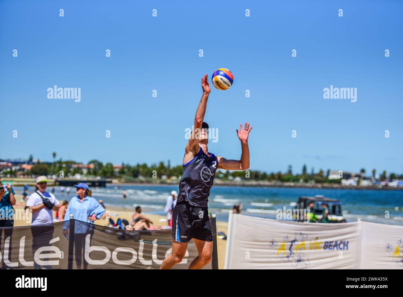 Melbourne, Australia. 18th Feb, 2024. Jack Gregory seen in action ...