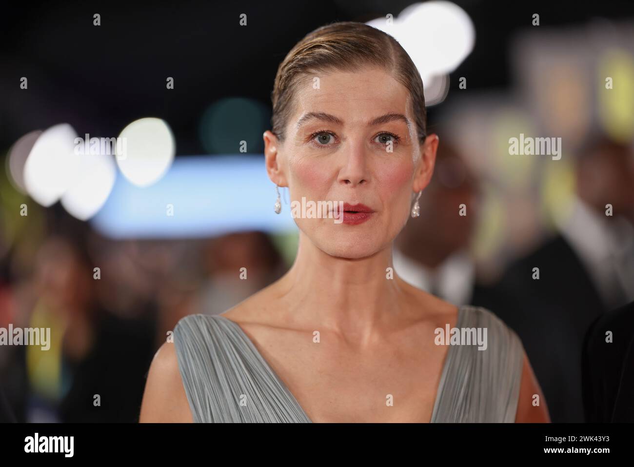 Rosamund Pike poses for photographers upon arrival at the 77th British ...