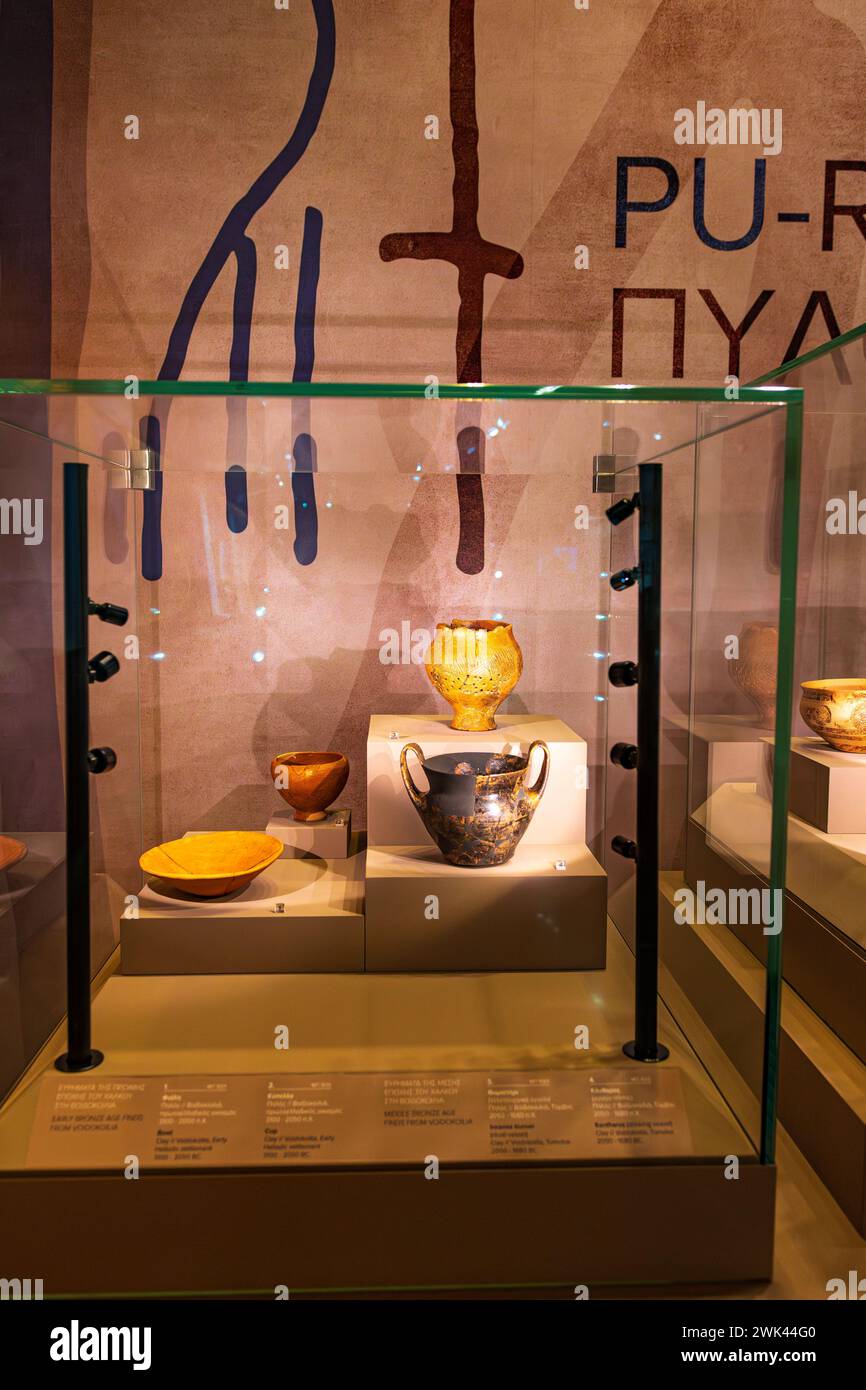 Inside the Archaeological Museum of Pylos in Niokastro area, Castle of ...