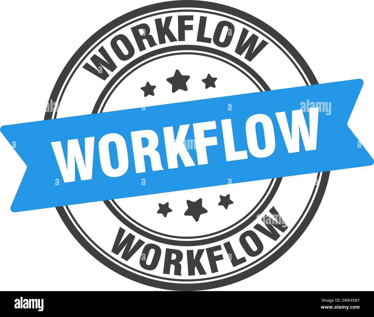 workflow stamp. workflow round sign. label on transparent background ...
