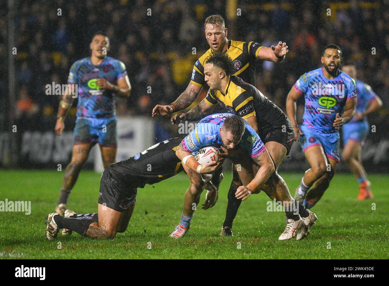 Castleford, England - 17th February 2024 - Mike Cooper of Wigan ...