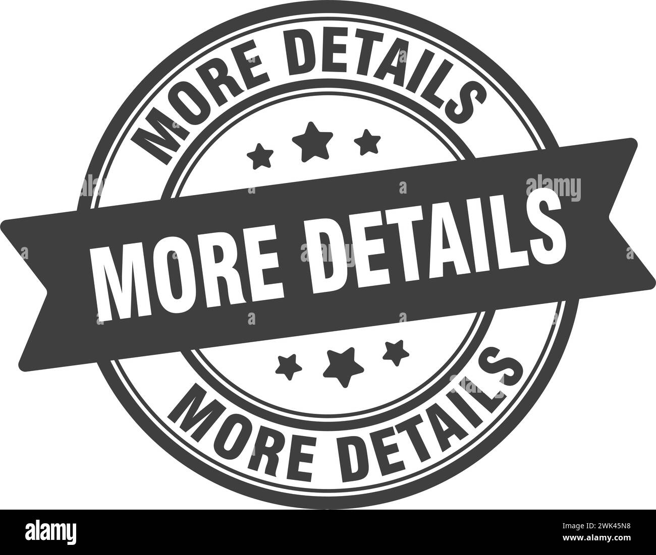 more details stamp. more details round sign. label on transparent ...
