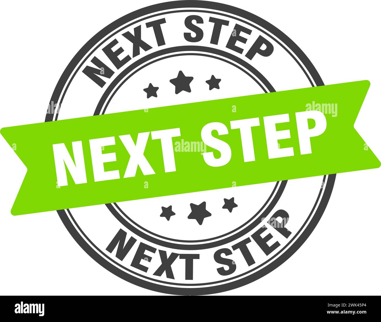 next step stamp. next step round sign. label on transparent background ...