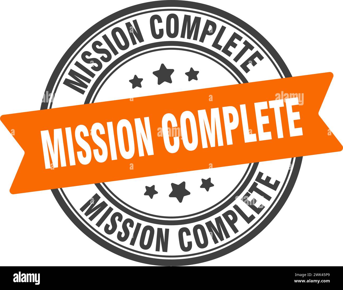 mission complete stamp. mission complete round sign. label on transparent background Stock ...