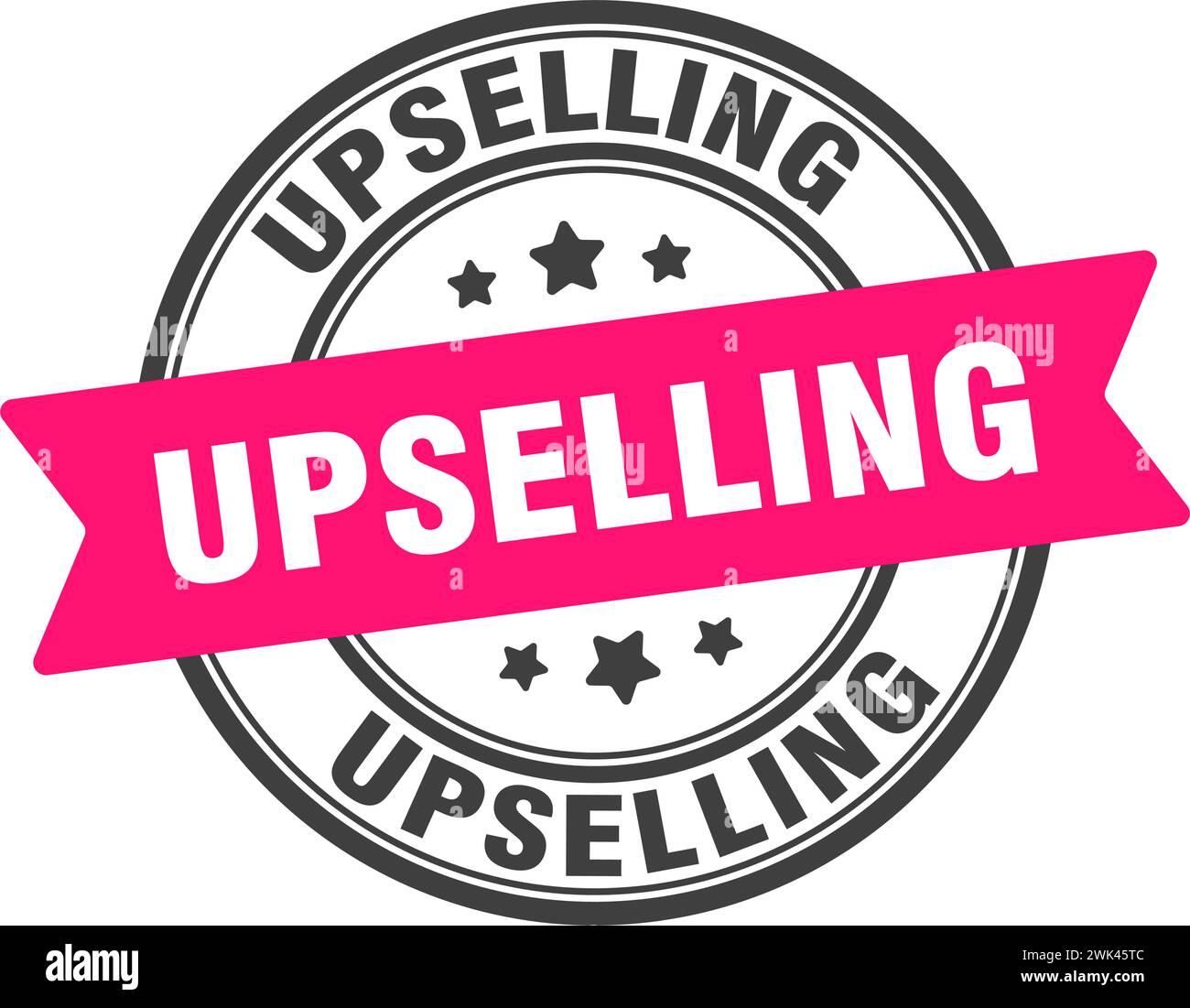upselling stamp. upselling round sign. label on transparent background ...