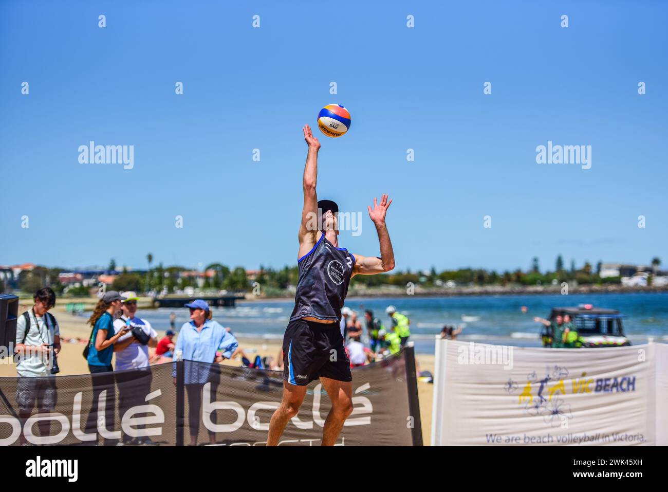 Melbourne, Australia. 18th Feb, 2024. Jack Gregory seen in action ...