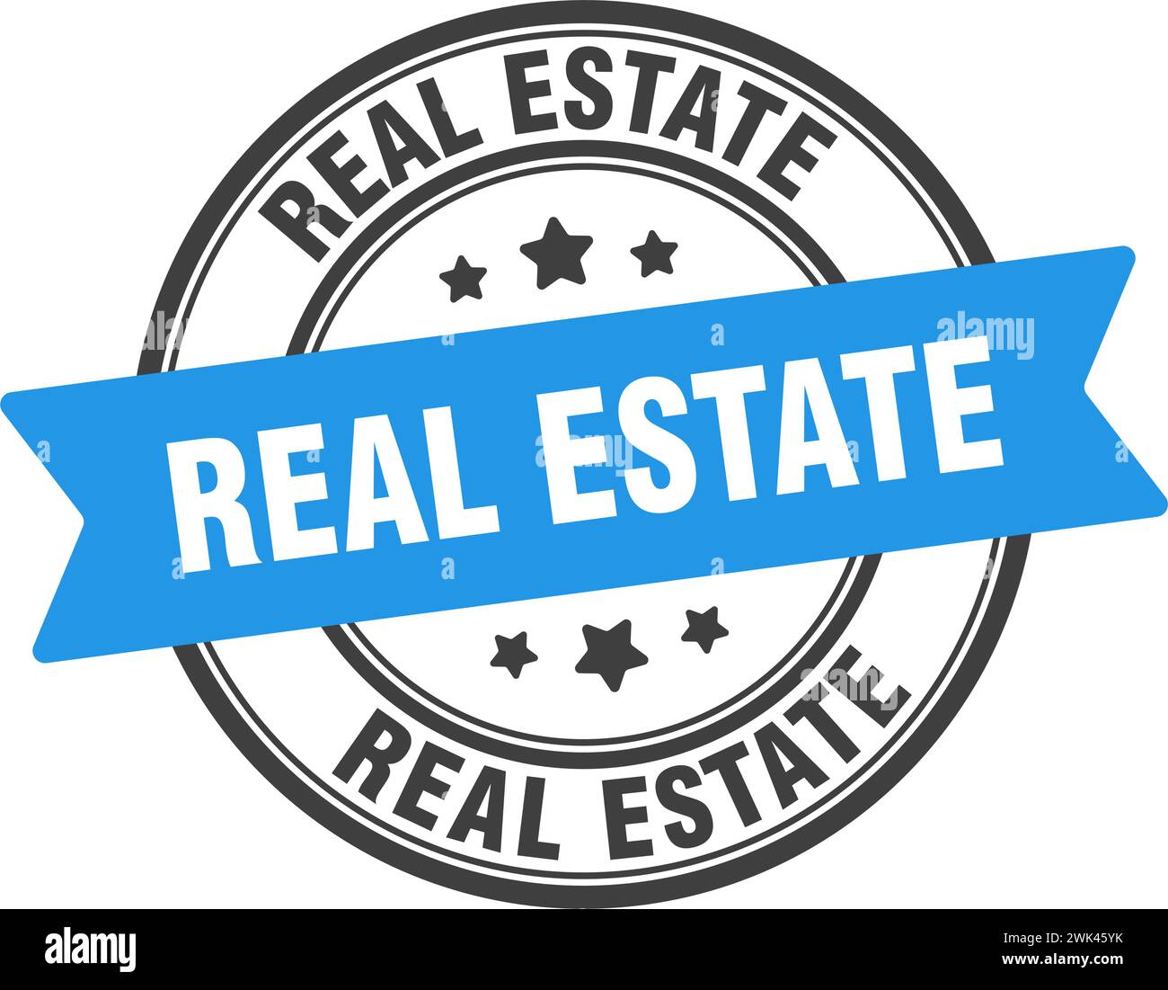 real estate stamp. real estate round sign. label on transparent ...