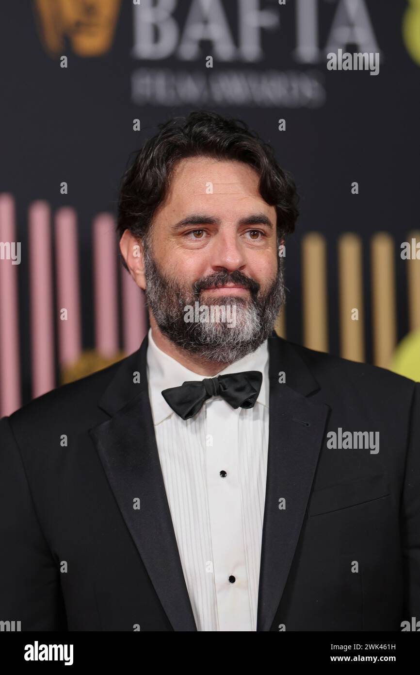 Steven Morrow poses for photographers upon arrival at the 77th British ...