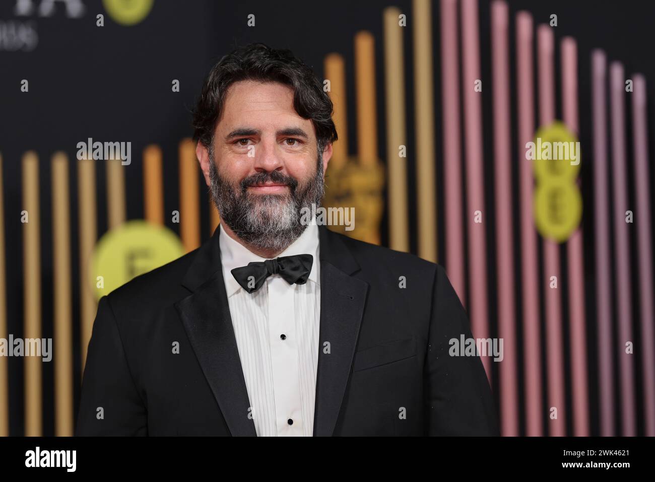 Steven Morrow poses for photographers upon arrival at the 77th British ...