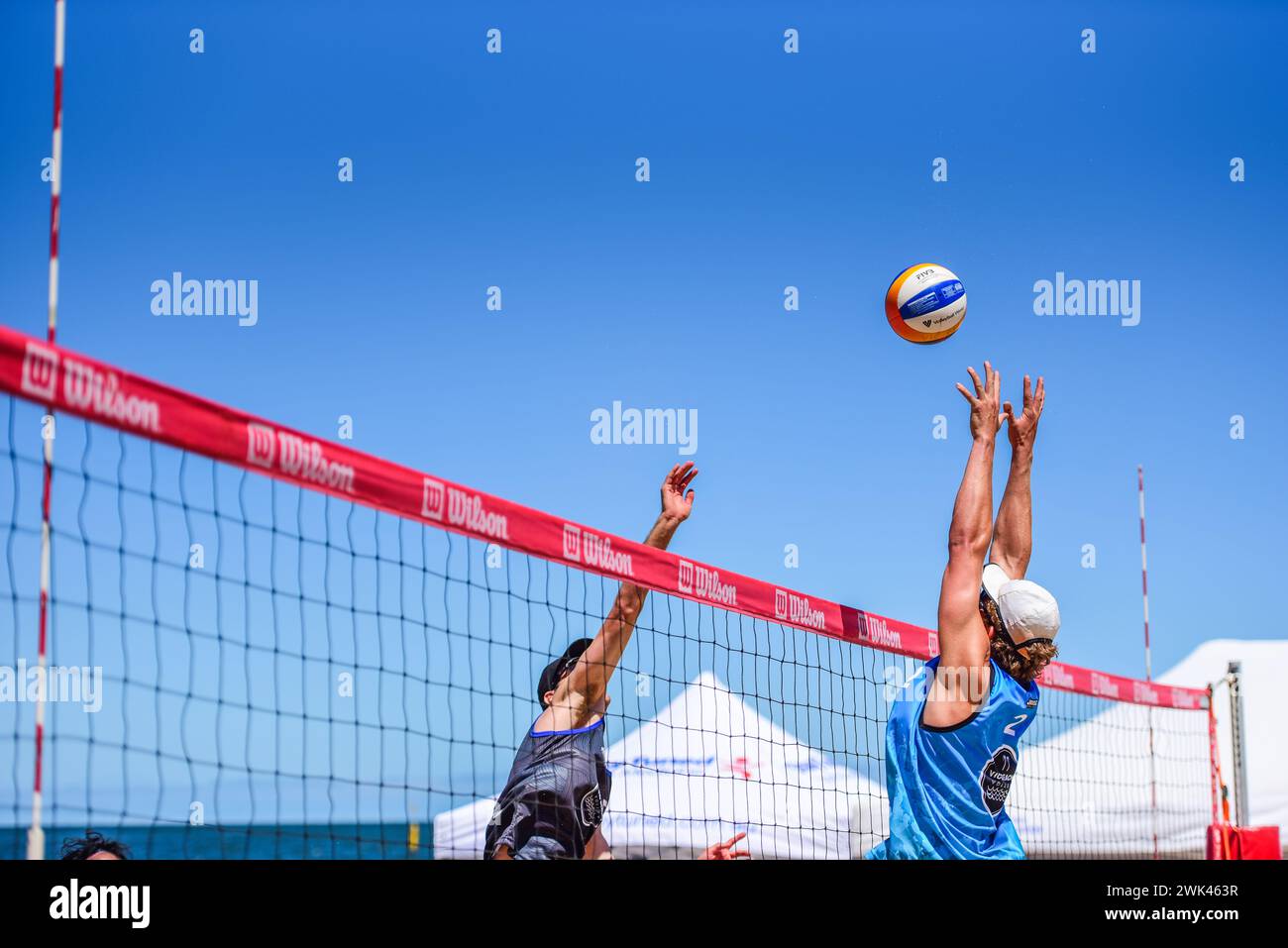 Melbourne, Australia. 18th Feb, 2024. Jack Gregory (L) and Ben Carroll ...