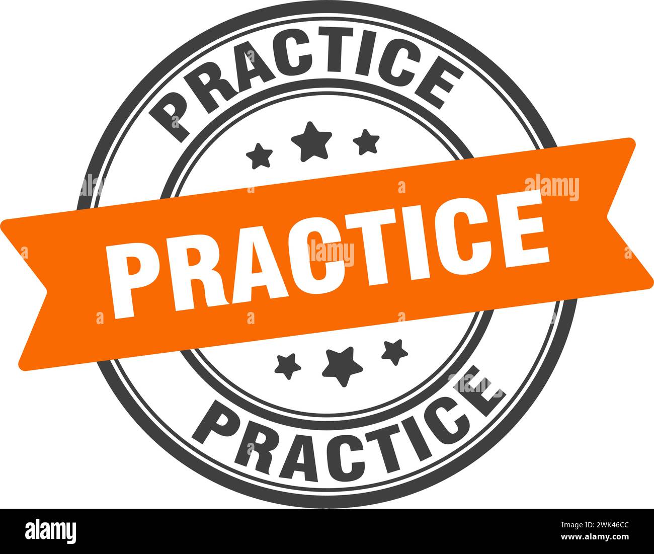 practice stamp. practice round sign. label on transparent background ...