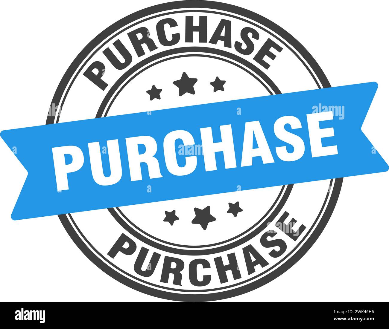 purchase stamp. purchase round sign. label on transparent background ...