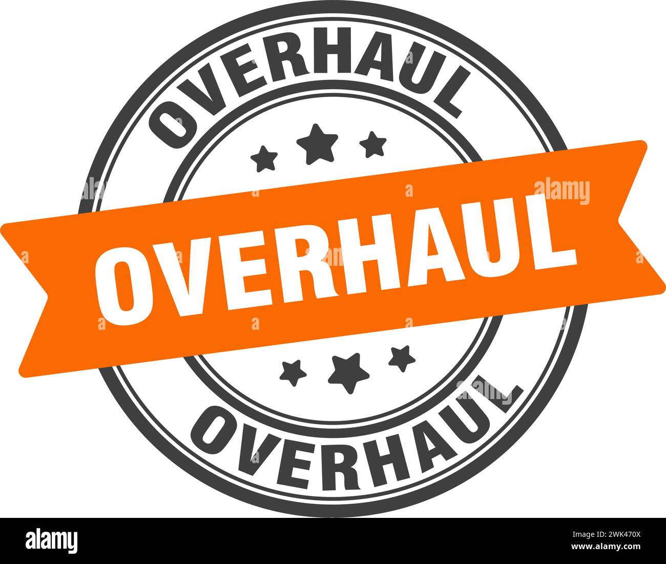 overhaul stamp. overhaul round sign. label on transparent background ...