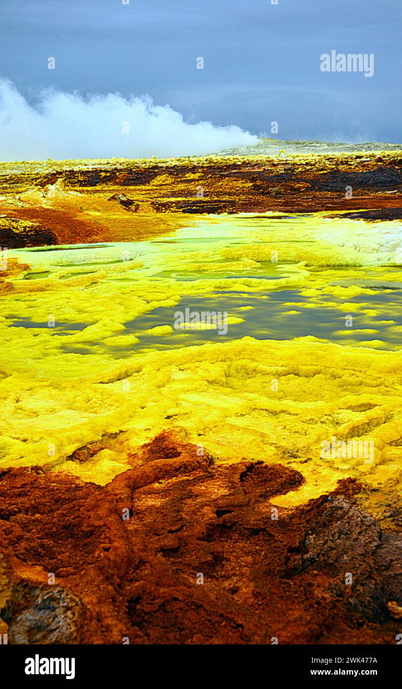 The Danakil desert, in north-eastern Ethiopia, inhabited by a few Afar ...
