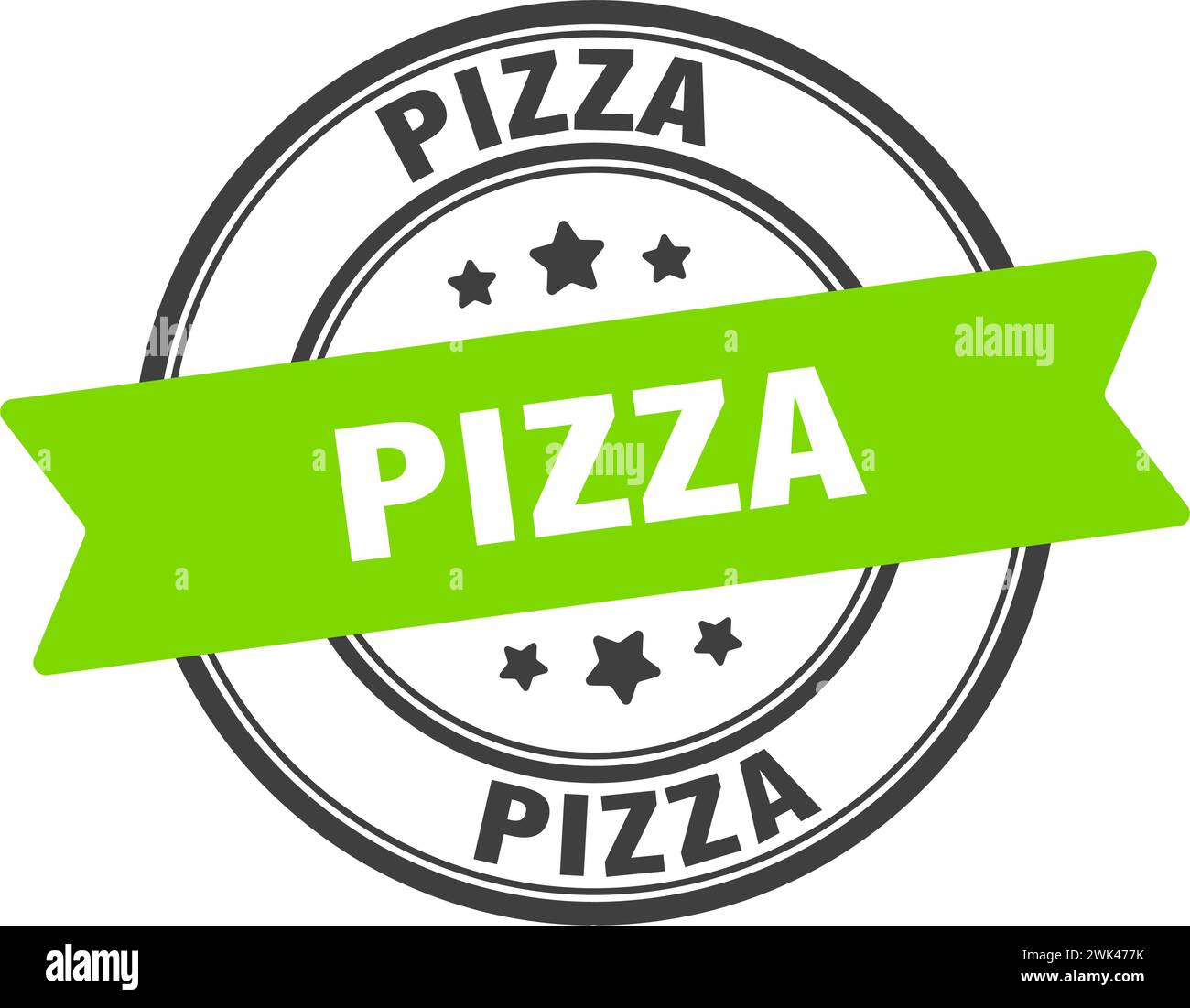 pizza stamp. pizza round sign. label on transparent background Stock ...