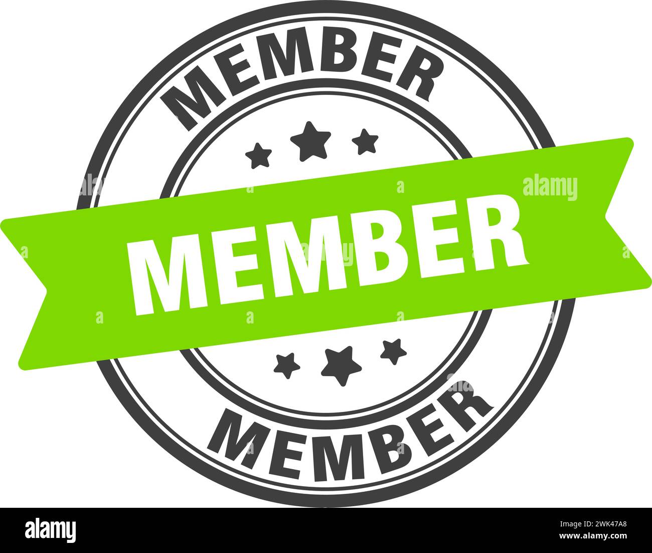 member stamp. member round sign. label on transparent background Stock ...