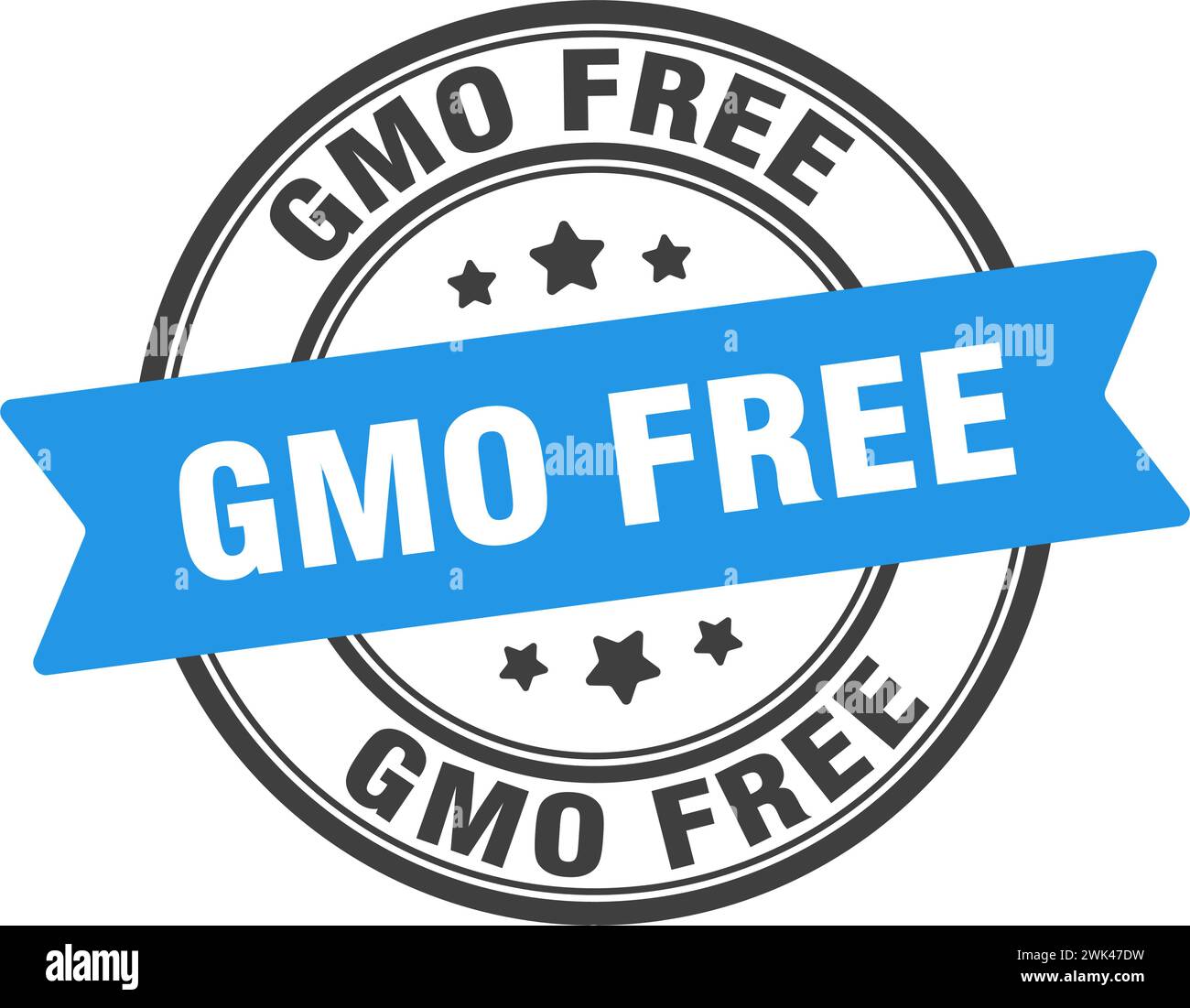 gmo free stamp. gmo free round sign. label on transparent background ...
